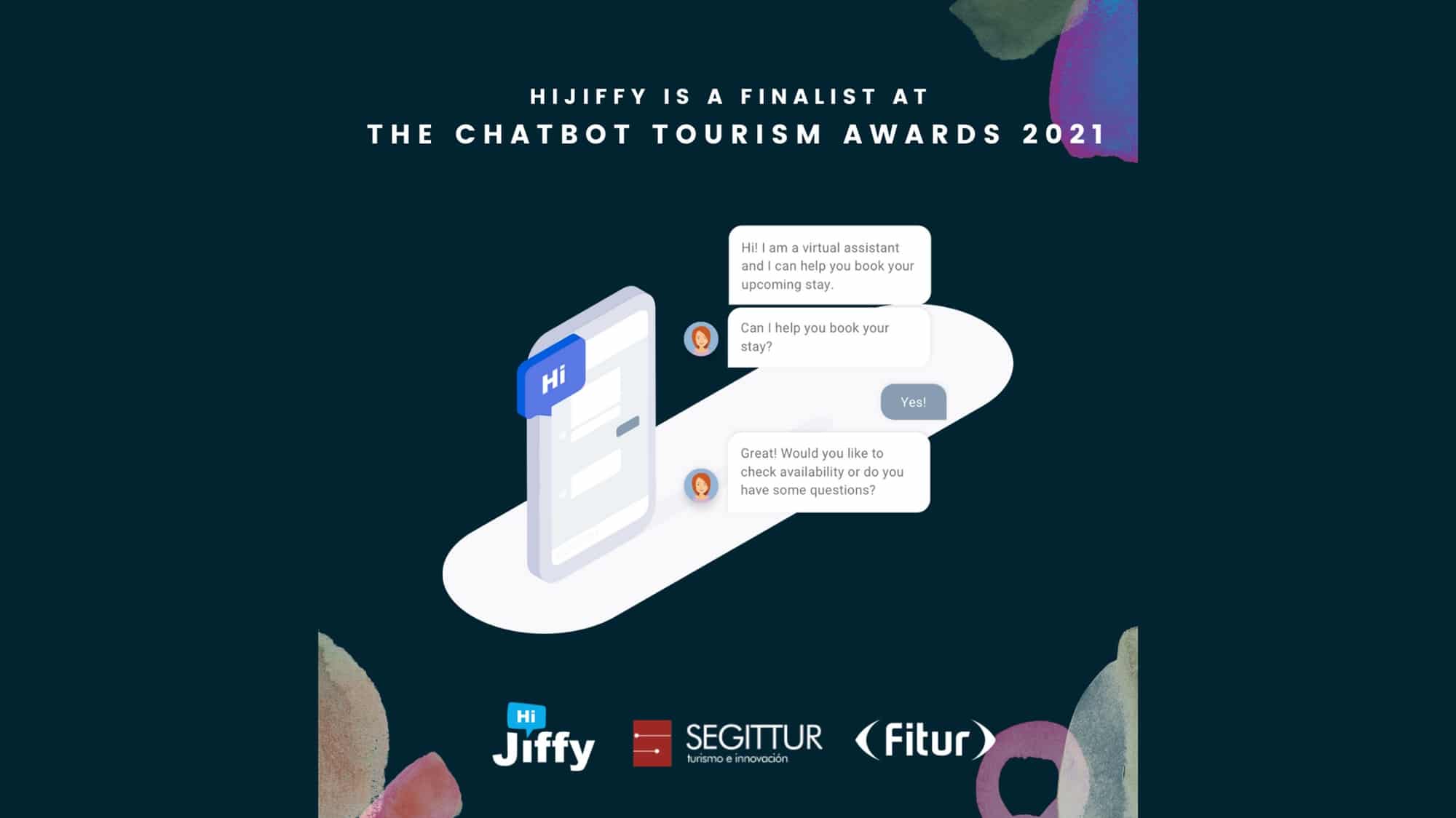 HiJiffy is nominated as a Finalist at The Chatbot Tourism Awards 2021