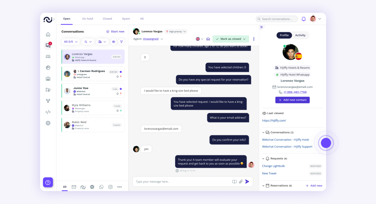 Product Highlights: Inbox | HiJiffy