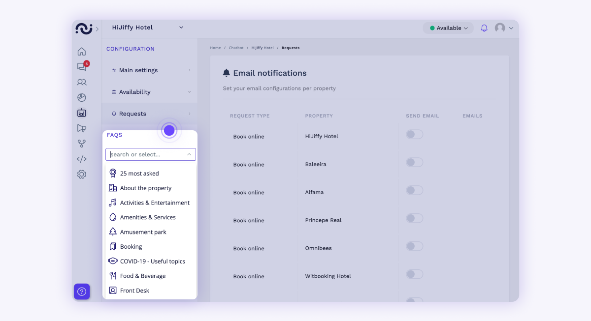 Product Highlights: Chatbots | HiJiffy